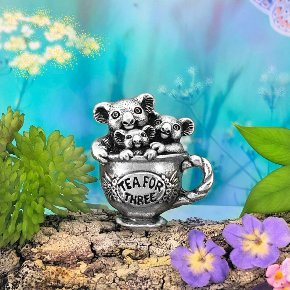 Aussie Treasure Chest Koala Kangaroo Australian Souvenir Figurine ...