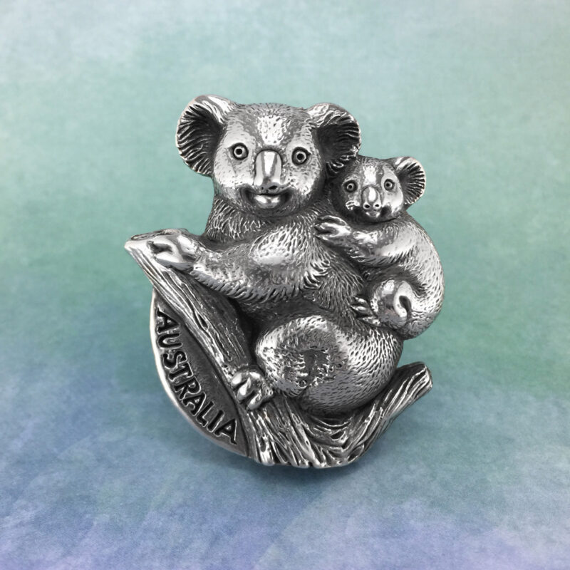 Koala Australian Souvenir Pewter Fridge Magnet Premium Australian Made ...