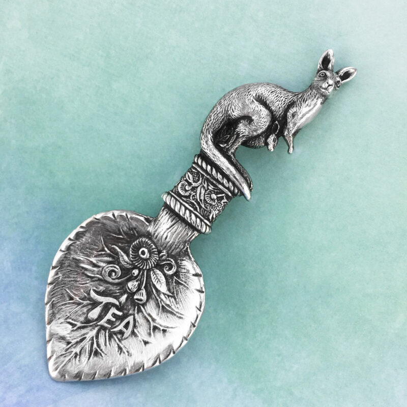 Kangaroo Australian Souvenir Pewter Spoon Premium Australian Made Gift ...