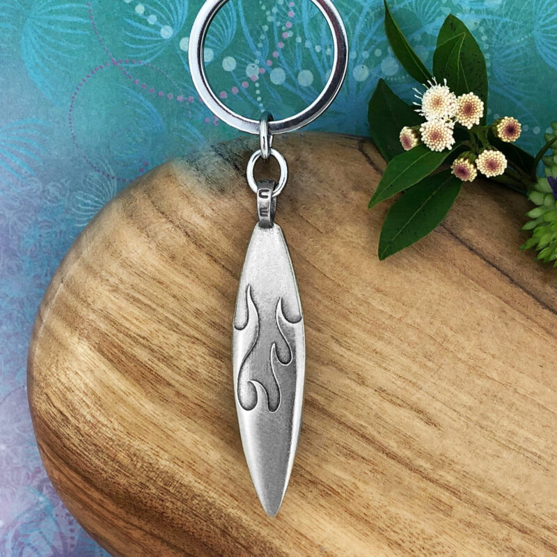Surfboard Keyring Premium Australian Made Gift by Oz Art Studios
