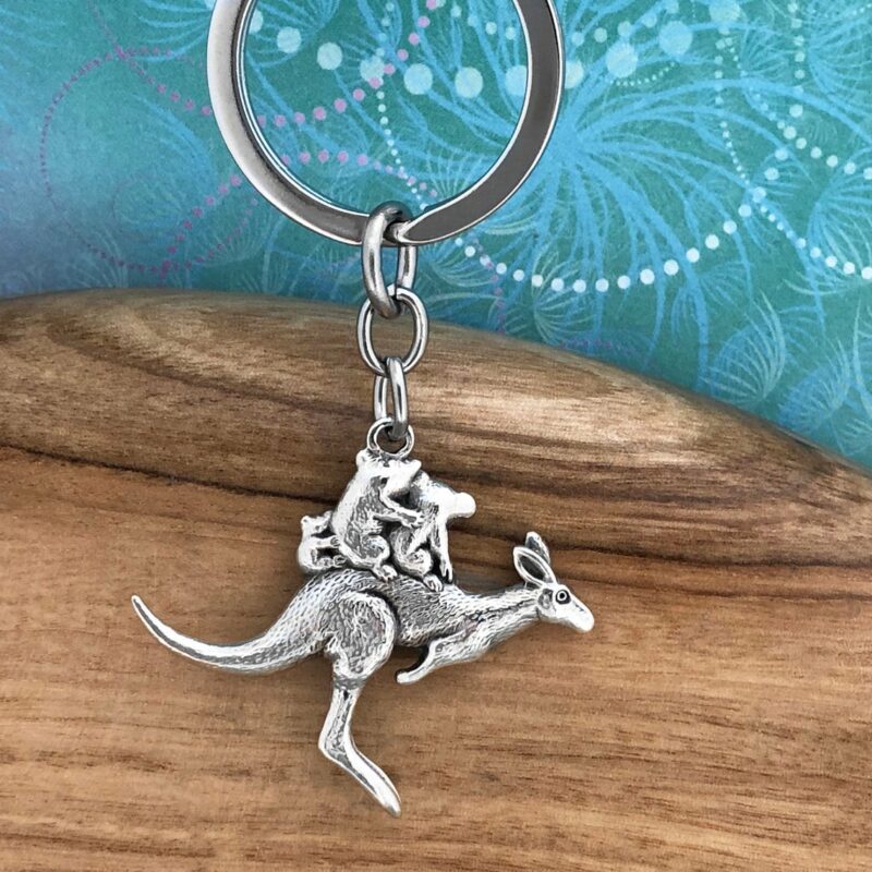 Aussie Treasure Chest Koala Kangaroo Australian Souvenir Figurine ...